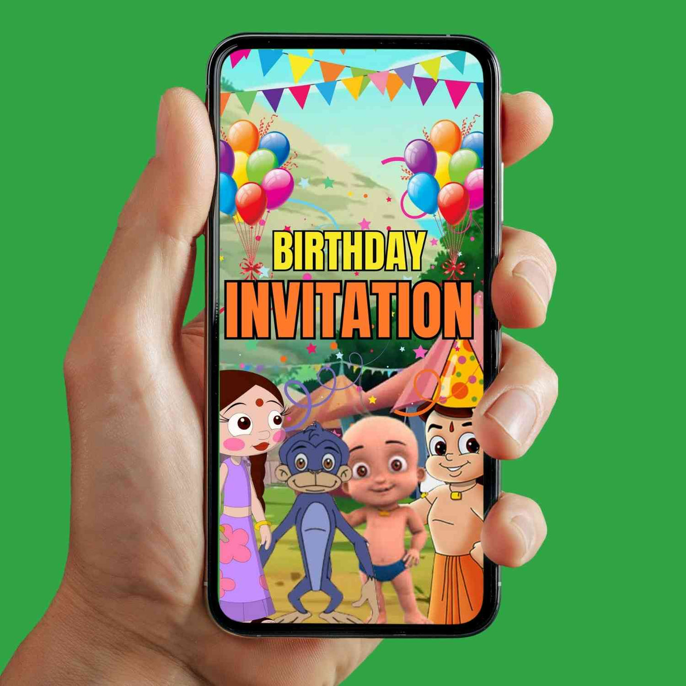 Chhota Bheem Birthday Video Invitation | Chhota Bheem Animated Invitat ...