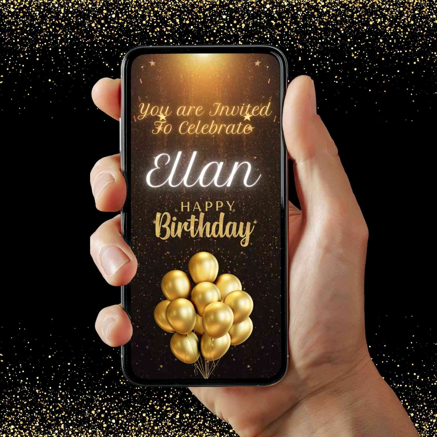 Animated 60th Birthday Video Invitation | Beautiful Birthday Party Inv ...