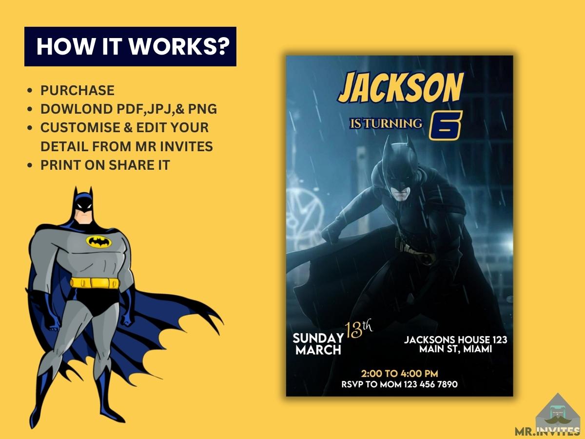 Batman Happy Birthday Card