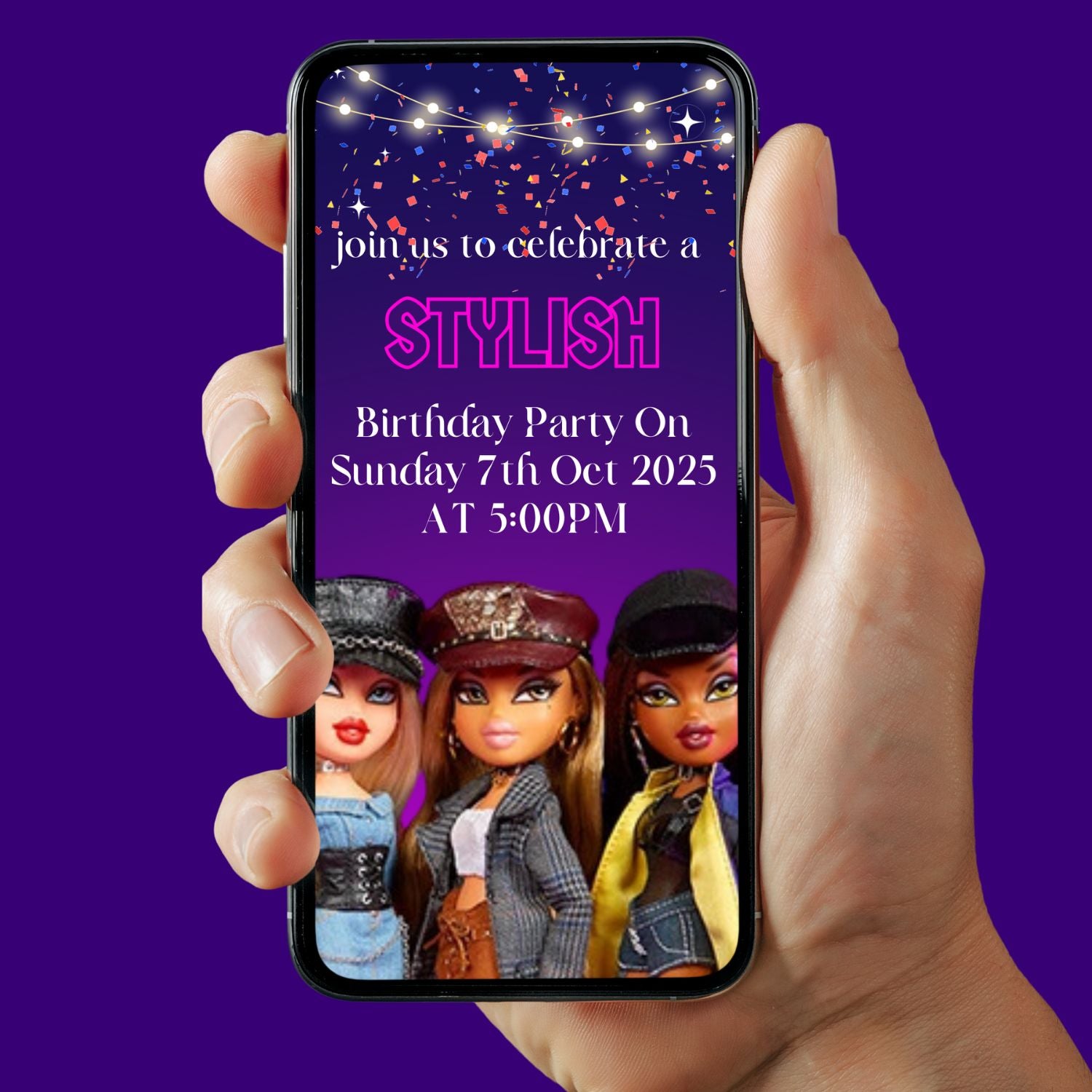 Bratz Birthday Video Invitation | Bratz Girl Birthday Party Animated I ...