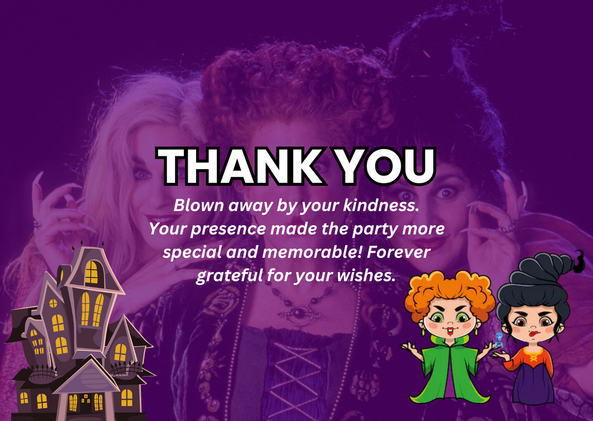 Enchanting Hocus Pocus Animated Birthday Video Invitation | Personaliz ...