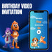 Go Dog Go Birthday Video Invitation | Animated & Customizable | Fun ...
