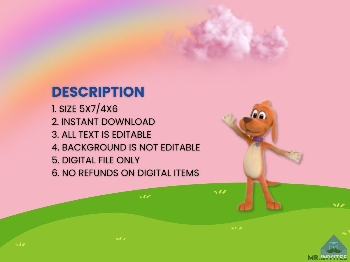 Go Dog Go Birthday Party Invitation | Customizable Digital Birthday In ...