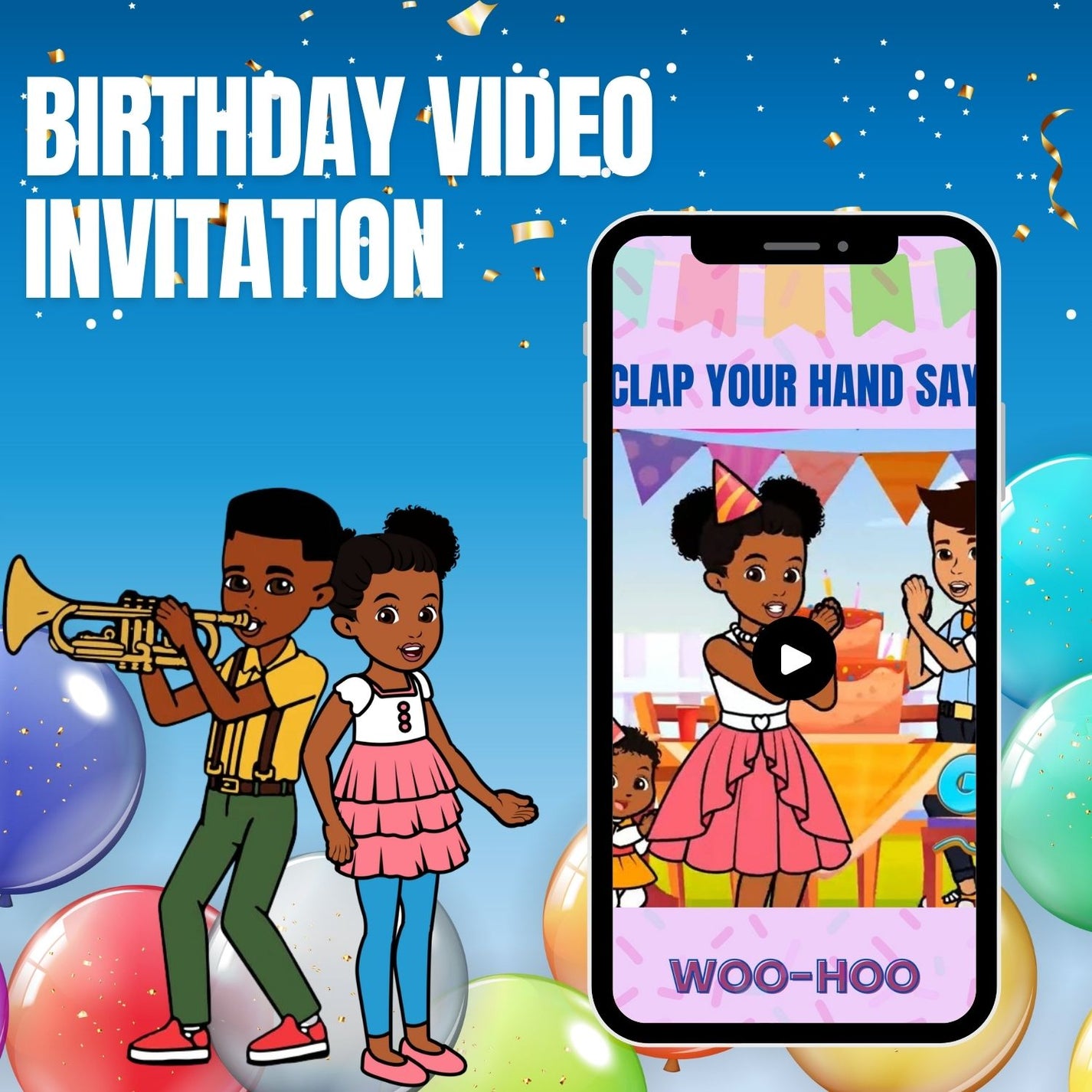 Gracie Girl Birthday Video Invitation | Enchanting Gracie Girl Birthda ...