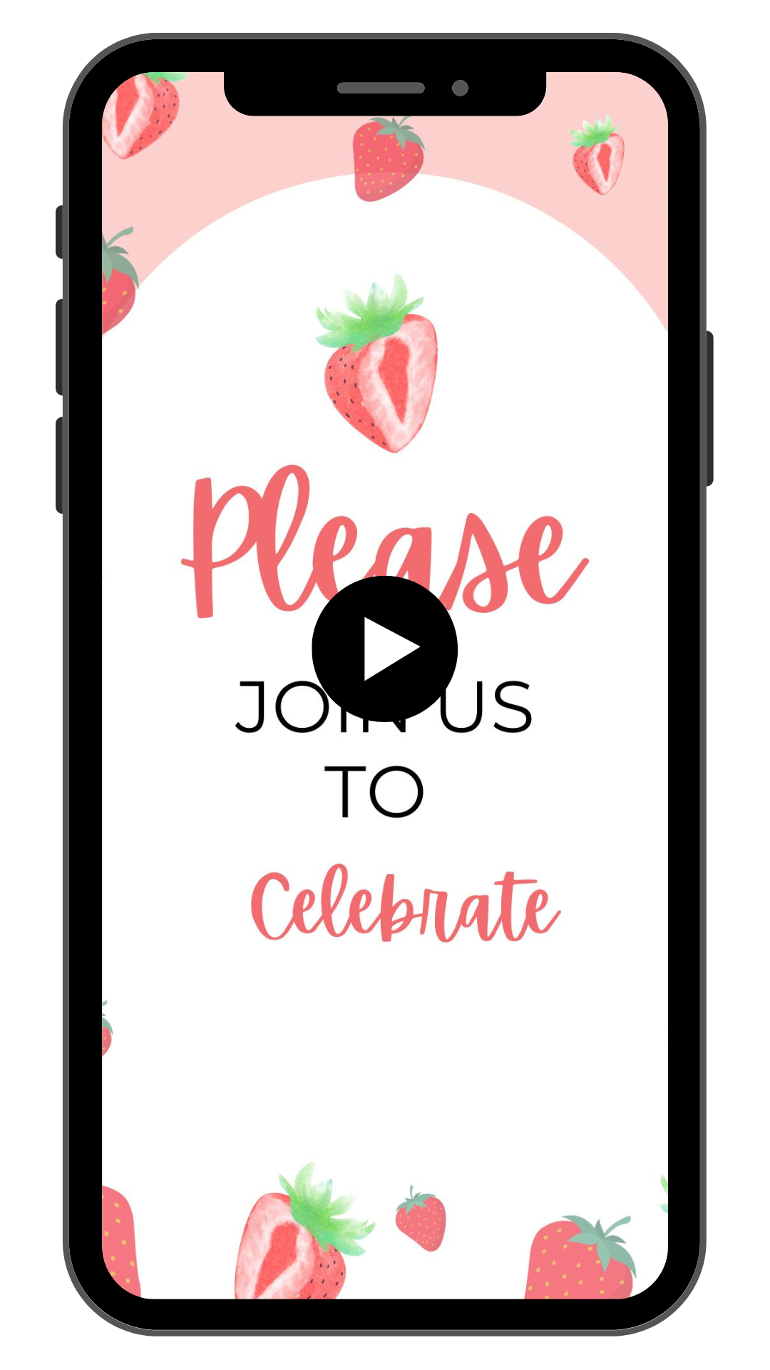 Berry 5th Birthday Video Invitation | Strawberry 5th Birthday Party In ...