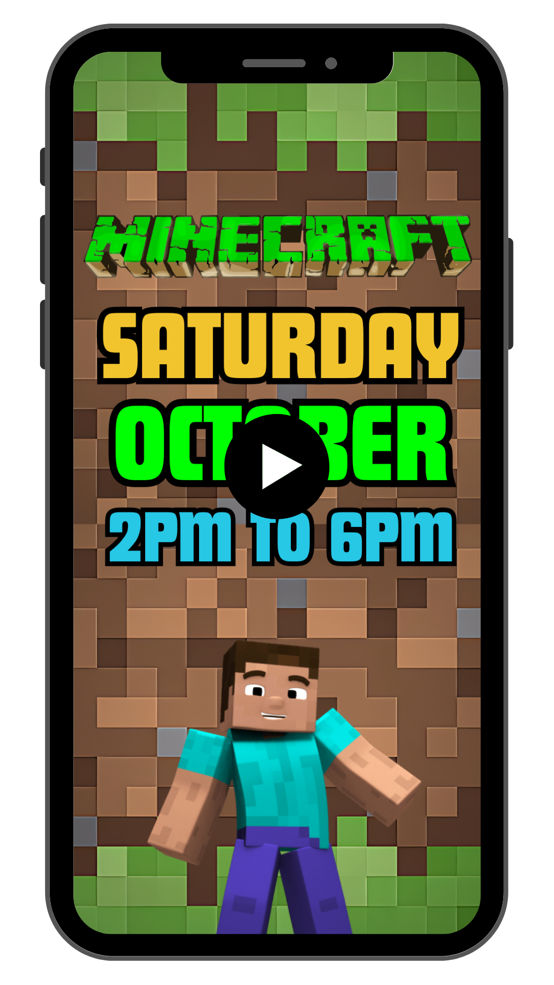 Immersive Minecraft Birthday Video Invitation | Create an Epic Celebra ...