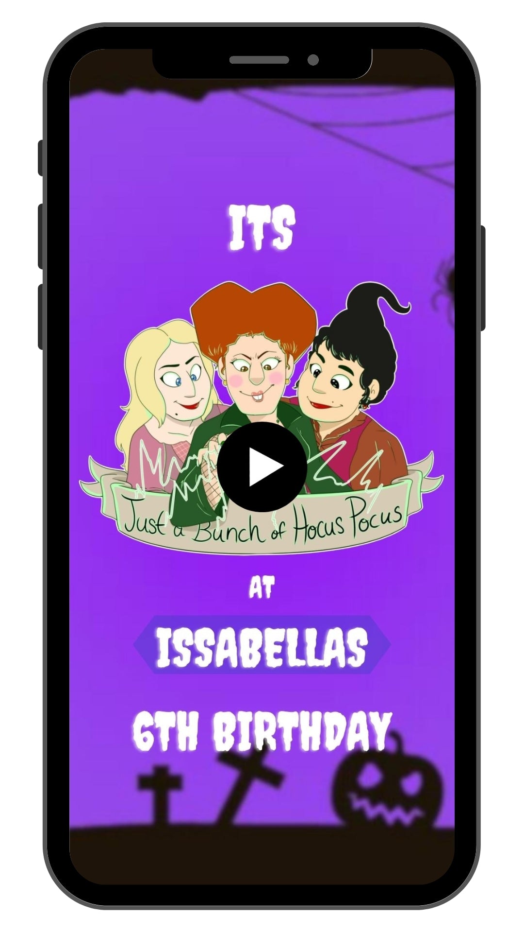 Spooktacular Halloween Birthday Video Invitation | Customizable and In ...